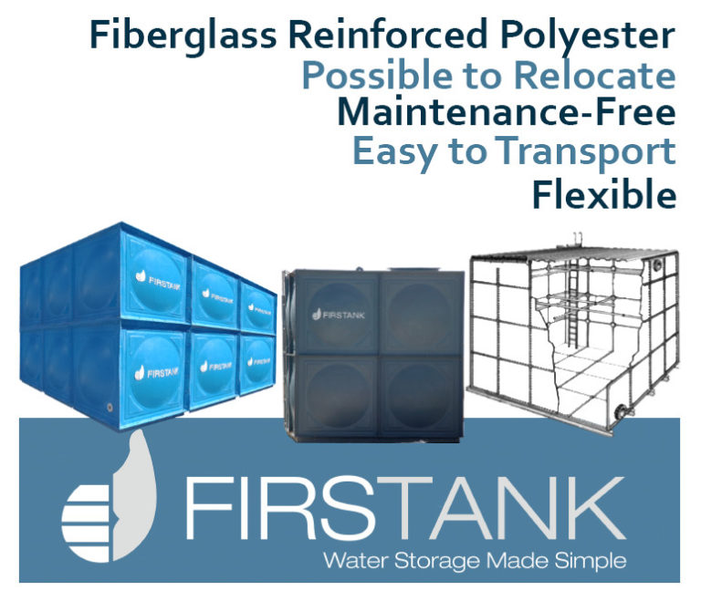 Firstank® - Modular - Fiberglass - Reinforced Polyester - Water Tanks